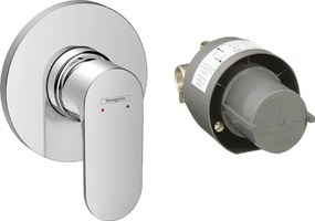 Hansgrohe Rebris S - Páková sprchová baterie pod omítku, sada s tělesem, chrom 72648000