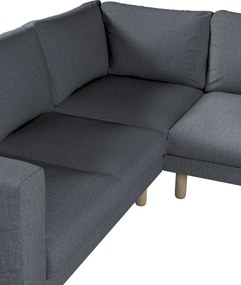 Potah na pohovku IKEA Norsborg rohová 4-místná barva šedá látka pletený vzor