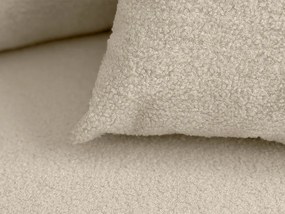 Rozkládací oboustranná sedací souprava do L SMART BOUCLE 232x143 cm, krémová