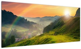 Obraz - panorama krajiny (100x40cm)