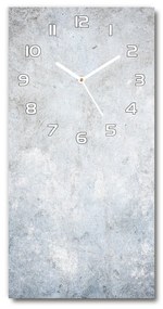 Wallmuralia Nástěnné skleněné hodiny Betonové pozadí 30x60 cm