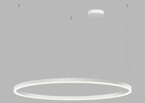 Stmívatelný LED lustr CIRCLE - bílá, 100 W, 8900 lm, 1200 mm, Stmívatelné TRIAC