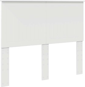Rám postele s čelo Bílá 120 x 190 cm Masivní borové dřevo 3411037