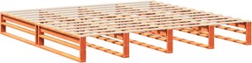Postel bez matrace voskově hnědá 180 x 200 cm masivní borovice 3302320