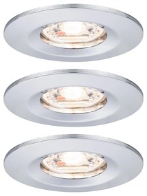 Paulmann 94303 Nova Mini, chromové bodovky, 3x4W LED 2700K, prům. 6,5cm, IP44