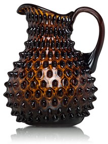 Květná 1794 ručně foukaný džbán Polka Dot Brown 2000 ml