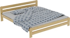Maxi Postel z masivu Union 180 x 200 cm - barva Borovice + matrace Relax