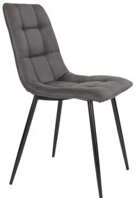 Jídelní židle MIDDELFART mikrovlákno, tmavě šedá  House Nordic 1001192