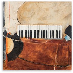 Gario Obraz na plátně Abstraktní klávesy klavíru Rozměry: 30 x 30 cm