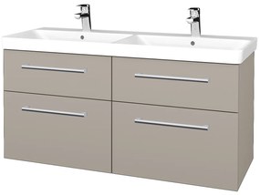 Dřevojas Koupelnová skříň Q MAX SZZ4 120 Varianta: N01 Bílá lesk / Úchytka T02 / N07 Stone