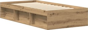 Rám postele bez matrace Řemeslnický dub Dřevěné konstrukce 3328821