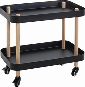 XXXLutz SERVÍROVACÍ VOZÍK, přírodní barvy, černá, barvy buku, 50/30/47 cm - Barové vozíky - 001931044302