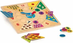 Small Foot Vkládací výukové puzzle nauč se hodiny / od 3 let