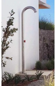 AMA Luxury Shower Zahradní sprcha Titano bez nezámrzného systému broušený nerez