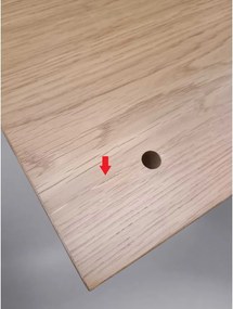 Jídelní stůl s deskou v dubovém dekoru 95x180 cm Nola - II. jakost – Unique Furniture