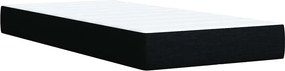 Box spring postel s matrací černá 100 x 200 cm textil 3285451