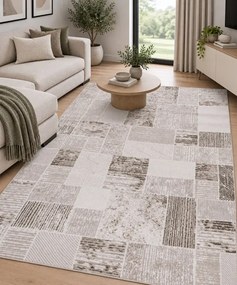 Koberec HOME 384 CREAM / BROWN