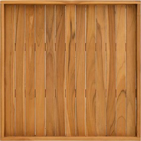 Servírovací podnos 70 x 70 cm masivní teakové dřevo 315459