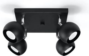 Sollux Lighting Stropní svítidlo OCULARE 4 černé