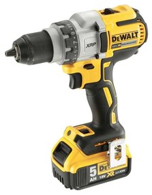 DeWALT Nářadí - 18V AKU vrtačka, 2x aku 5,0 Ah Li-Ion, nabíječka DCD991P2