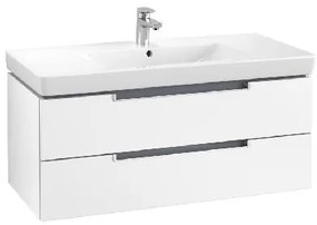 Villeroy & Boch Subway 2.0 - Umyvadlová skříňka, 987x420x449 mm, 2 zásuvky, matná bílá A69000MS