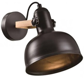 Candellux Černé nástěnné svítidlo Reno pro žárovku 1x E27 21-76748