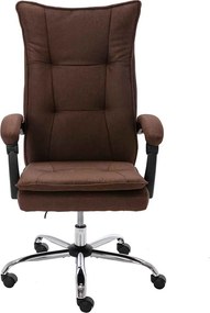 Kancelářská židle hnědá textil 20365
