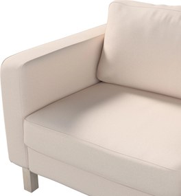 Potah na pohovku IKEA  Karlstad 2-místná, nerozkládací, krátký barva růžová látka pletený vzor