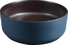 Sapho Sapho, PRIORI keramické umyvadlo na desku Ø 41 cm, modrá/hnědá, PI033