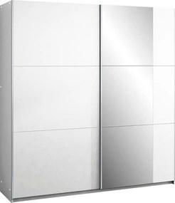STO Šatní skříň BASTIA 200 cm, Bílá