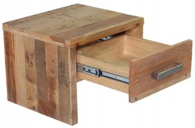 Noční stolek z recyklované borovice Albus
