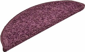 Schodové rohože 15 ks 56 x 17 x 3 cm tmavě fialové půlkulaté 322384