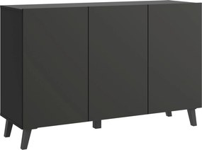 XXXLutz ŠIROKÁ KOMODA, černá, 120/76/39 cm P & B - Online Only komody - 002778008302