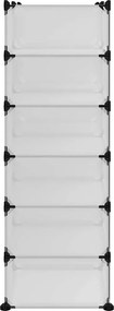 Botník průhledný 94,5 x 36,5 x 106 cm PP 340564