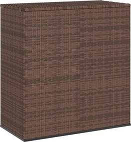 vidaXL Zahradní úložný box PE ratan 100 x 49 x 103,5 cm [317223] Barva: Hnědá