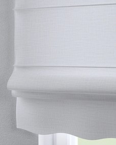 Římská roleta Firenze barva bílá látka pletený vzor