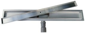 BPS-koupelny Sprchový odtokový žlab 2in1 DL01 FIX HYD-2653 70 cm, satén