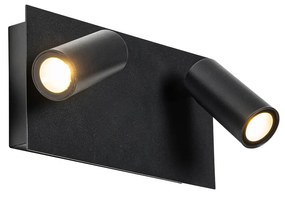 Moderní venkovní nástěnné svítidlo černé včetně LED 2 svítí IP54 - Simon