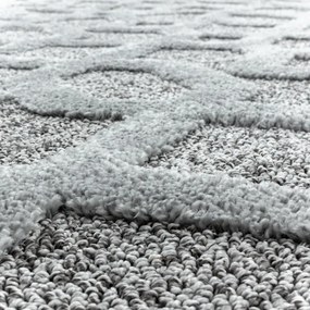 Ayyildiz koberce Kusový koberec Pisa 4702 Grey kruh - 160x160 (průměr) kruh cm