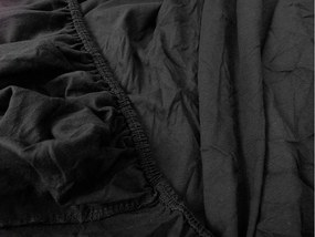 Jersey prostěradlo HIGHFIT černé 90 x 200 cm