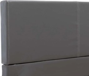 Rám postele šedý umělá kůže 140 x 200 cm 284777