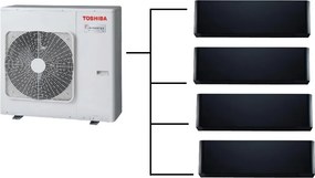 Klimatizace Toshiba Shorai Curve black 1+4 ( 2,5kW + 2,5kW + 2,5kW + 2,5kW ) Multi-split R32