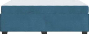 Rám postele s matrací Tmavě modrá 120 x 200 cm textil 3399288