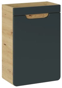 COMAD Závěsná skříňka s umyvadlem - ARUBA 826 cosmos, šířka 40 cm, dub craft/matná šedá cosmos