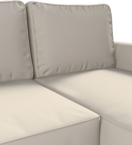 Potah na pohovku IKEA Backabro rozkládací se šezlongem barva béžová látka pletený vzor