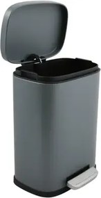 Spirella AKIRA pedálový odpadkový koš 5 L matná šedá / ocel