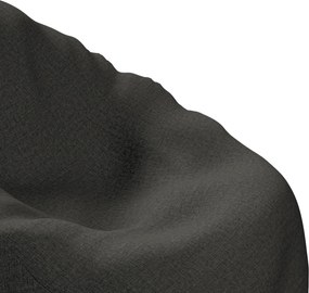 Sedací vak barva hnědá látka venkovní, pletený vzor