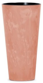 PROSPERPLAST Květináč - TUBUS SLIM Beton Effect Průměr: 25 cm, Barva: terakotová