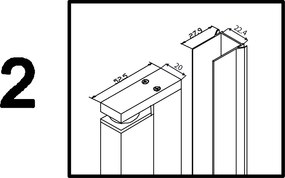 BPS-koupelny Čtvercový sprchový kout HYD-SK13B 90x90 černá/transparent - bez vaničky
