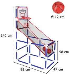 Přenosná basketbalová hra – 2 míčky + pumpička